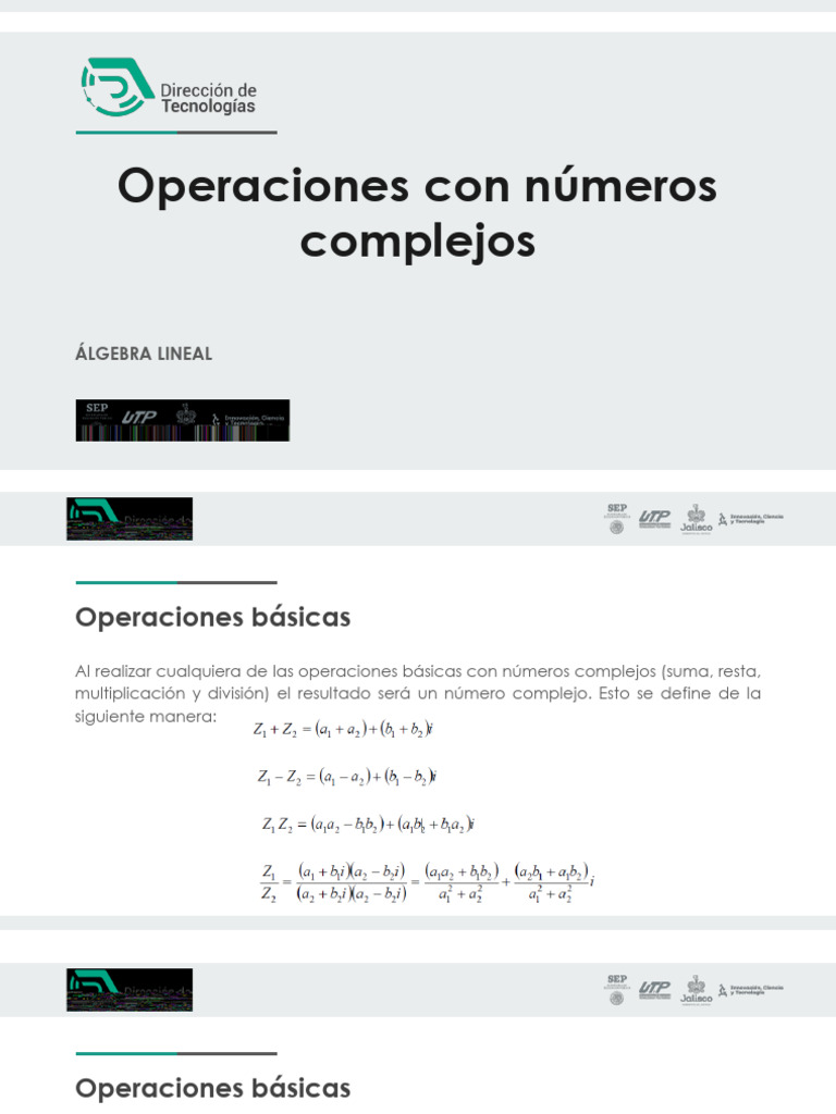 Act 4. SA01-A04-Operaciones Con Números Complejos | PDF