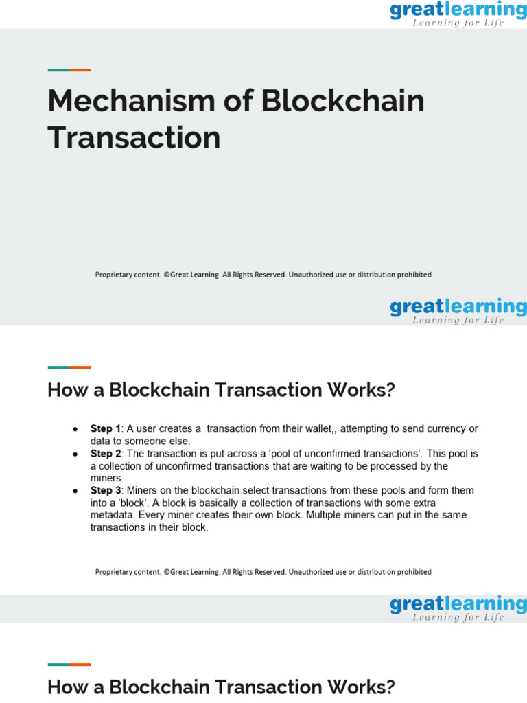 10.+Mechanism+of+Blockchain+Transaction | PDF