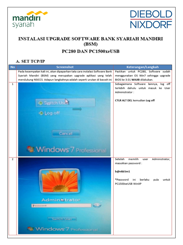 Instalasi SW Aktifasi BSM | PDF
