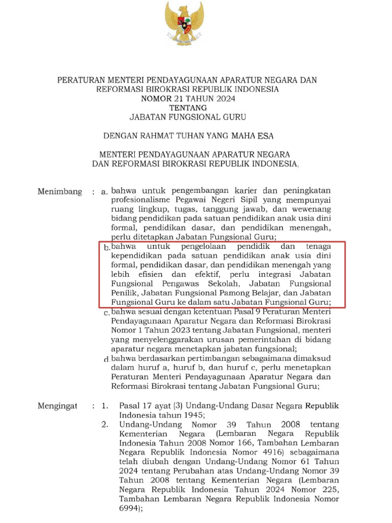 Permenpanrb-No-21-Tahun-2024 (EK) OK | PDF