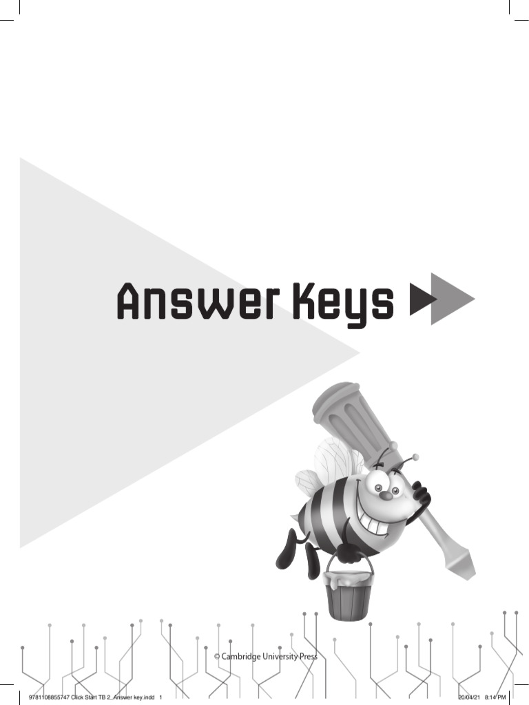 Click Start 2 Answer Key Guide | PDF | Input/Output | Computer Keyboard