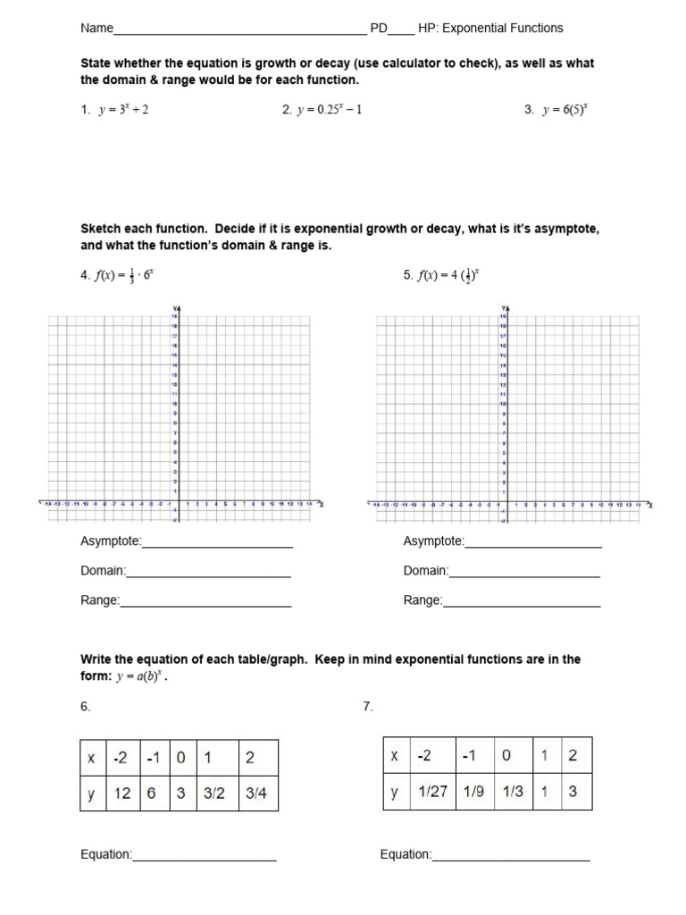 HP - Exponential Functions | PDF
