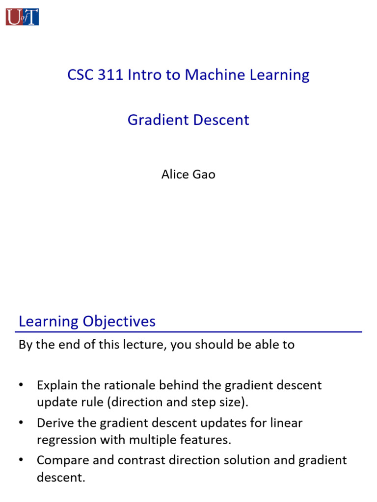 lec03_2_Linear_Regression_slides | PDF | Mathematical Optimization | Computer Programming