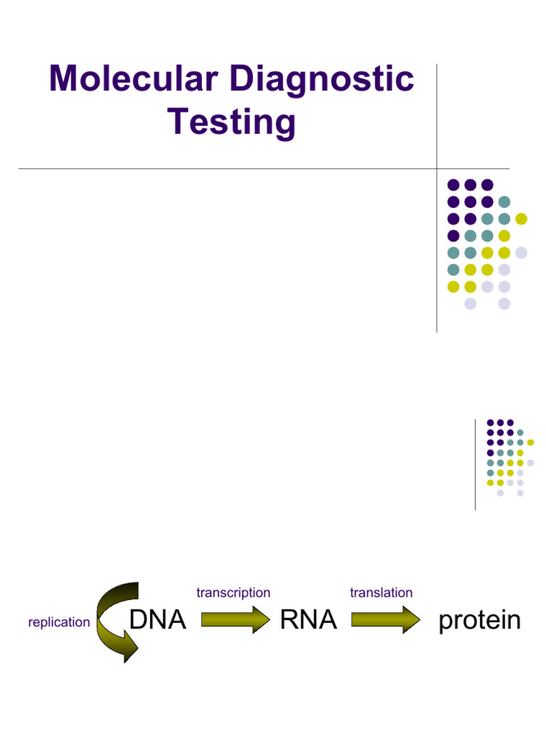 Seminar 2 - Molecular Diagnostic Testing-1 | PDF | Dna | Western Blot