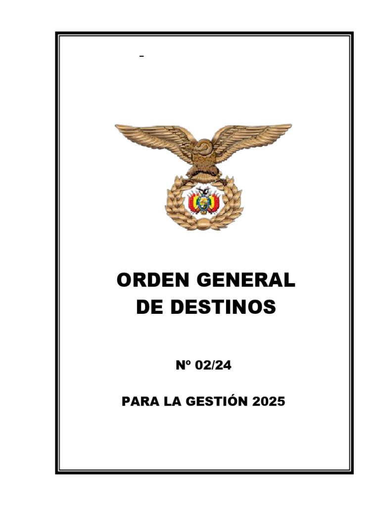 O2 - 2024 para La Gestion 2020 | PDF | Oficial general | Bolivia