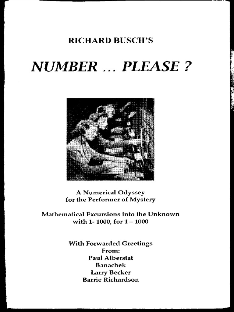 Number Please - Richard Busch | PDF