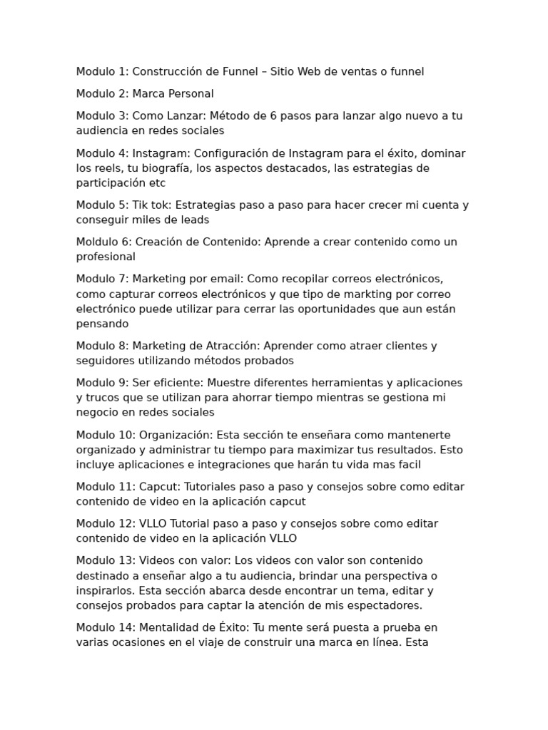 Modulo 1 | PDF