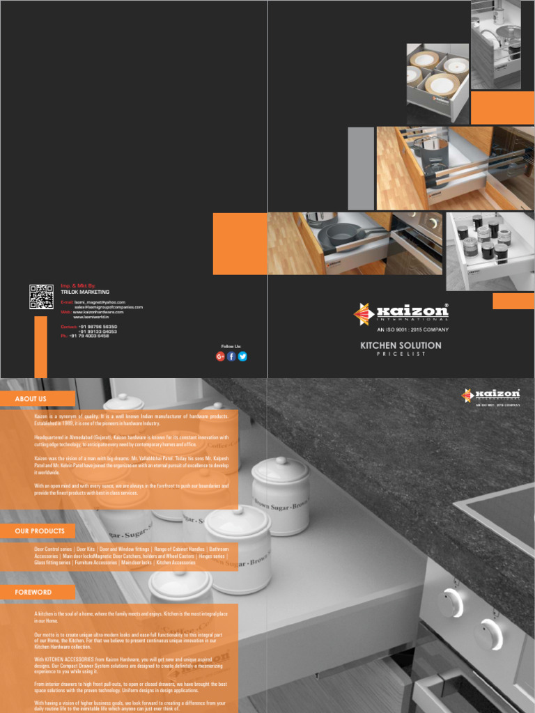 Kaizon Tendem Brochure Final | PDF | Sink