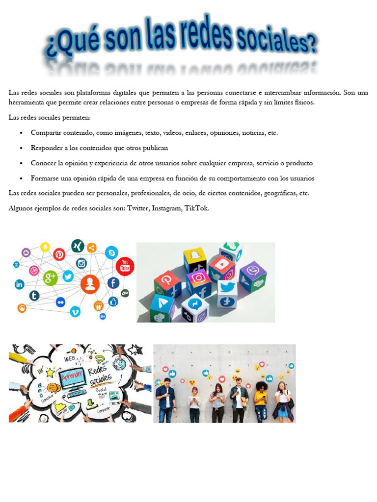 Impacto y evolución de las redes sociales | PDF | Servicio de redes ...