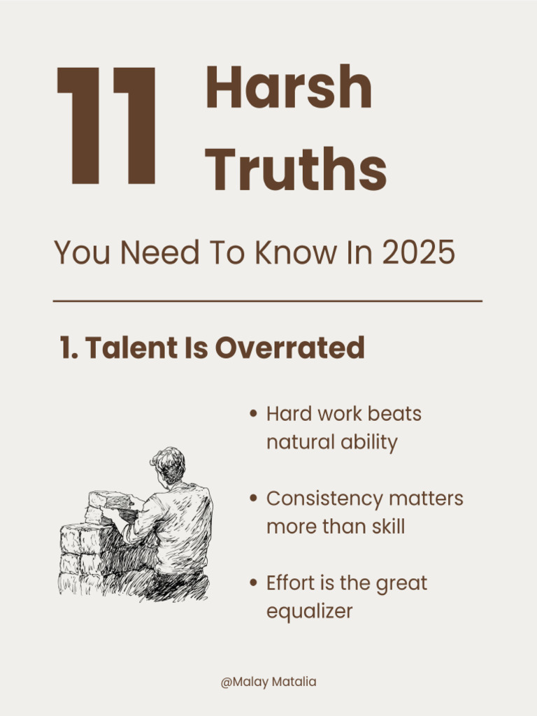 11 Harsh Truths | PDF