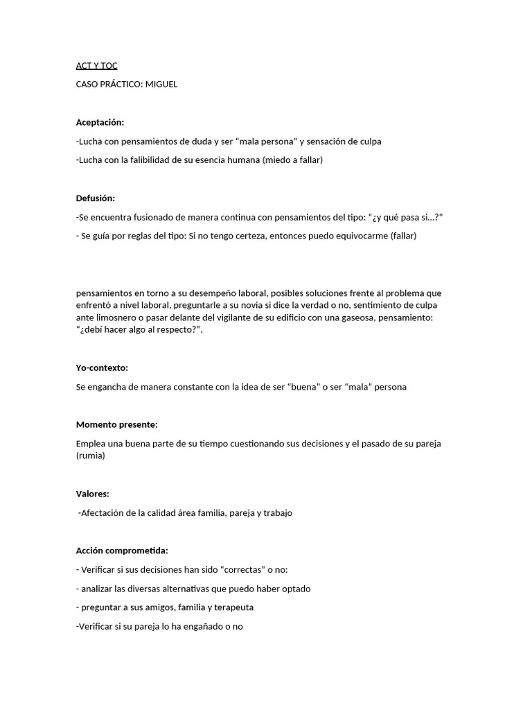 Act y Toc | PDF