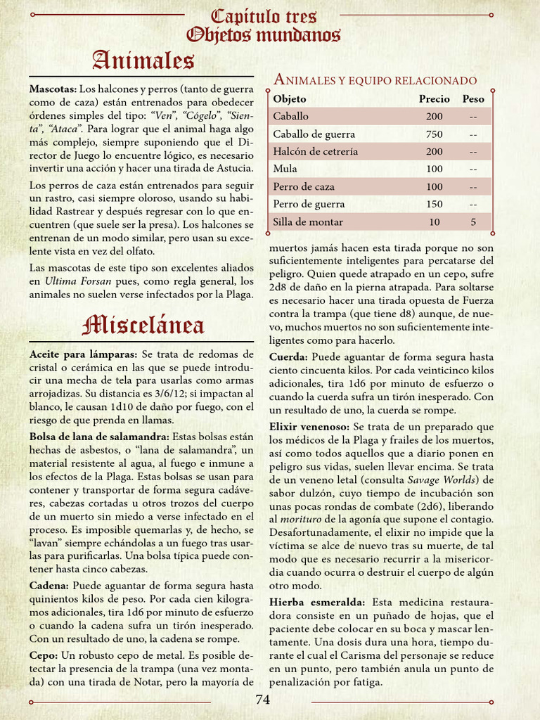 Savage Worlds - Ultima Forsan-76-80 | PDF