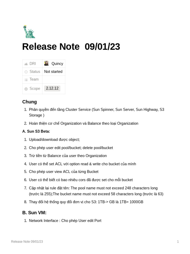Release Note 090123 | PDF