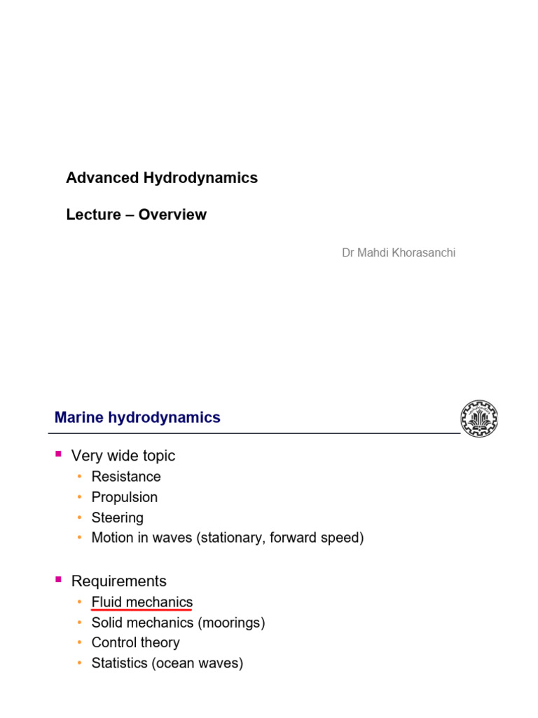 AH L01 Overview (1) | PDF | Fluid Dynamics | Drag (Physics)
