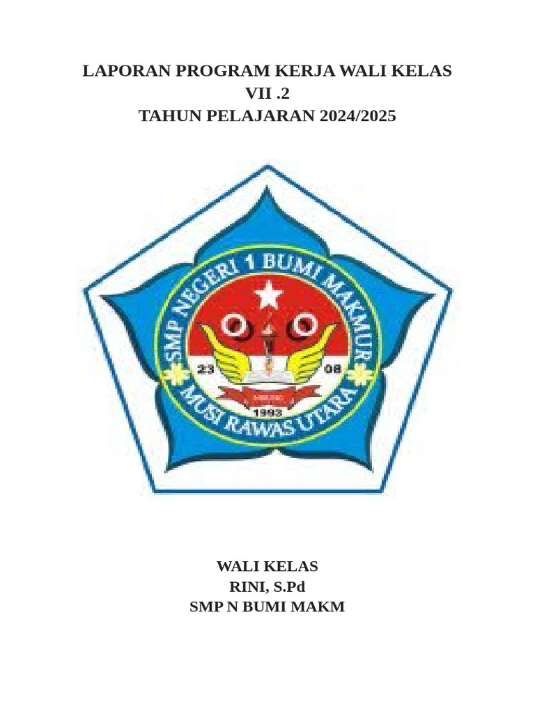 Program Wali Kelas Vii.2 | PDF