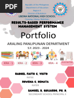 RPMS Portfolio Template 2024-2025 | PDF | Learning | Curriculum