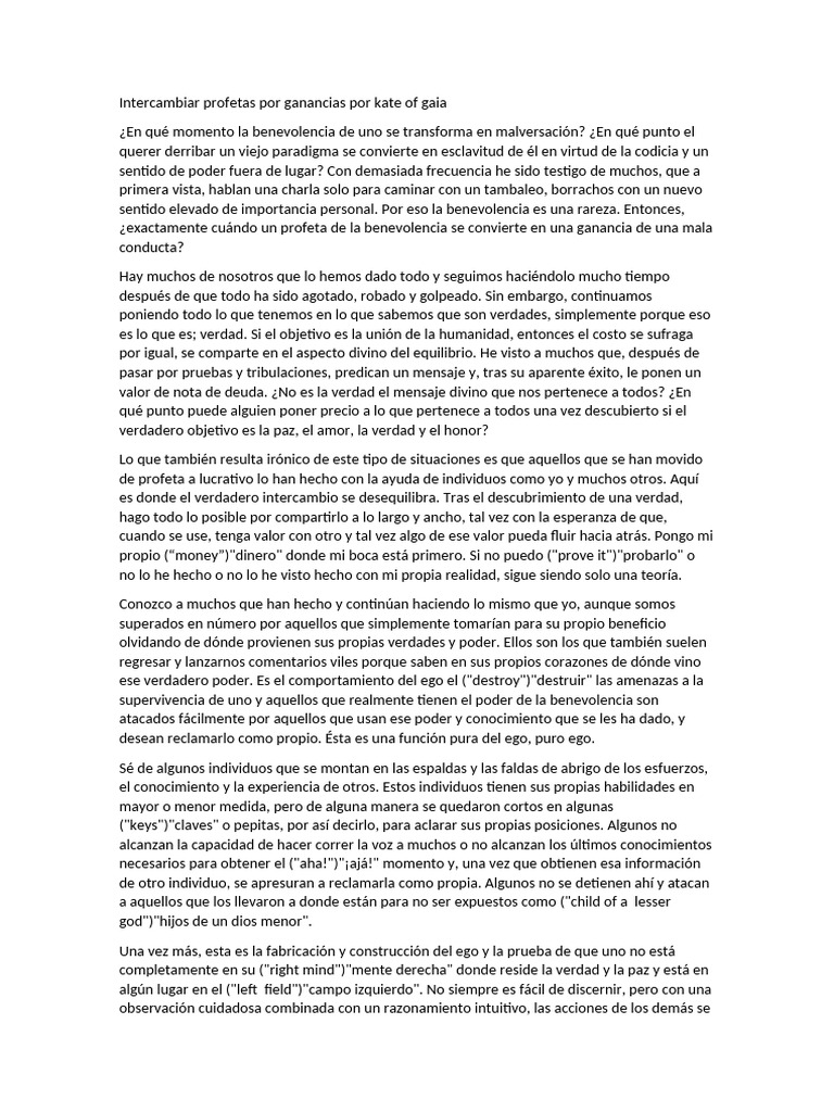 Trading Prophets For Profits - Intercambiar Profetas Por Ganancias ...