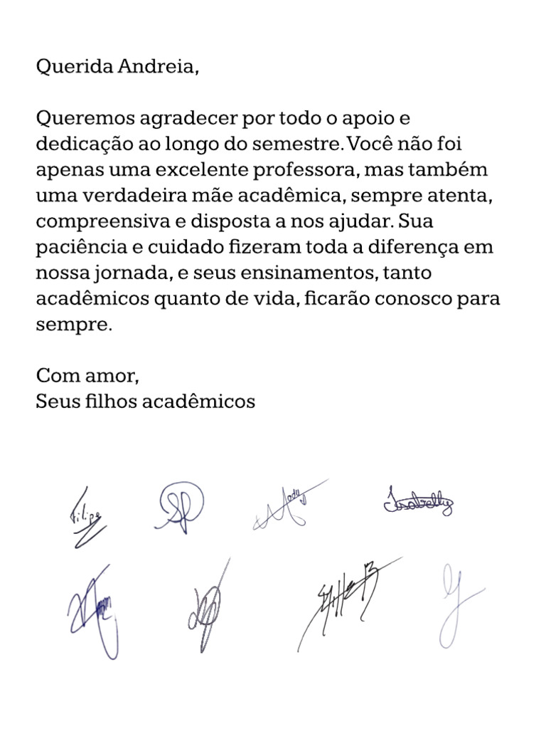 querida andreia | PDF