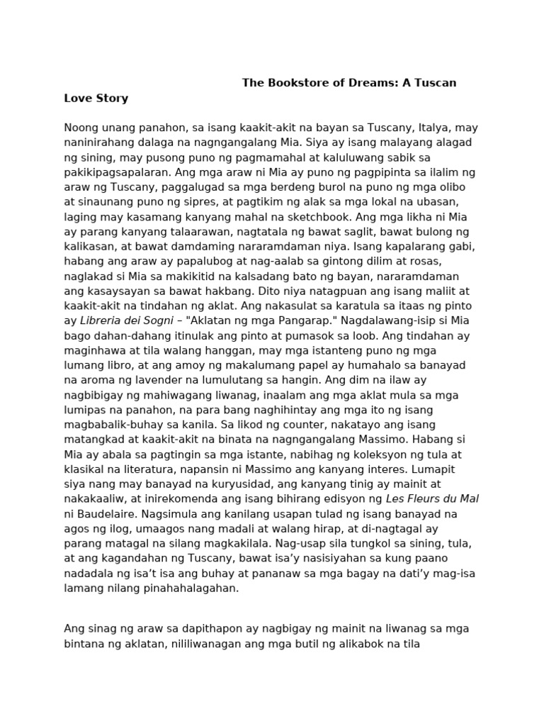 Filipino Story | PDF