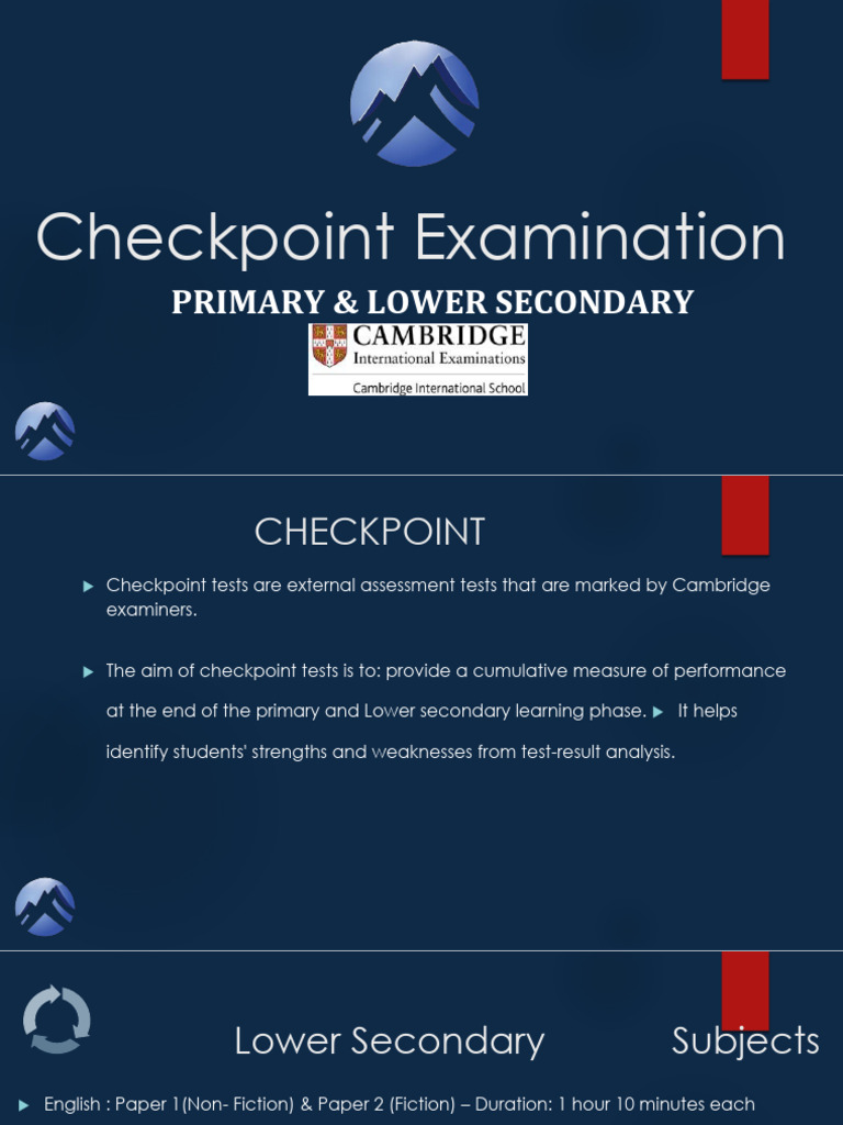 CHECKPOINT Presentation 01 | PDF | Qualifications