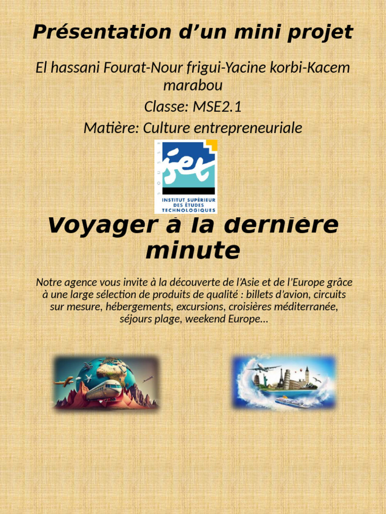 Présentation-dun-mini-projet | PDF | Business | Tunisie