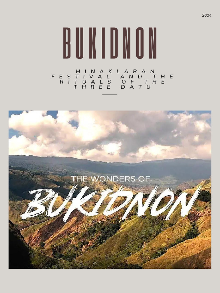 Bukidnon - Hinaklaran Festival and The Rituals of The Three Datu | PDF