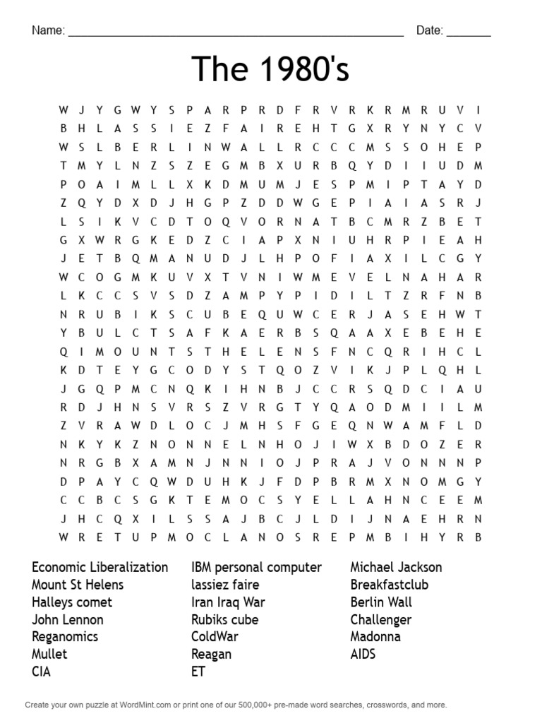 The 1980s 2692 616357ff | PDF | Games Of Mental Skill | Puzzles