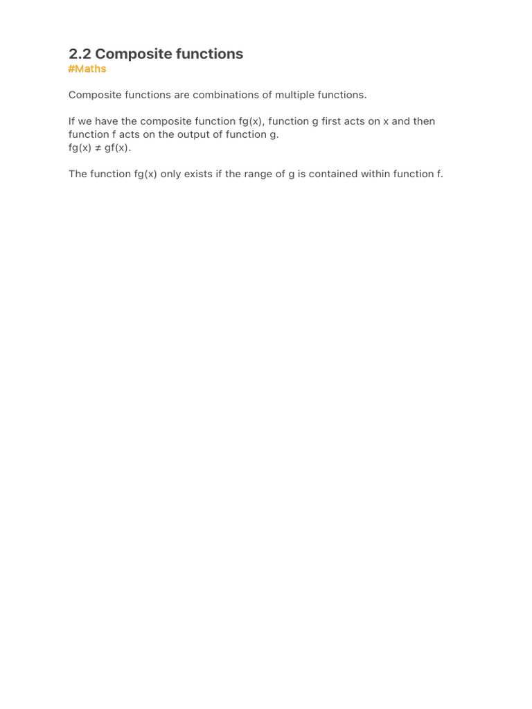 Understanding Composite Functions | PDF