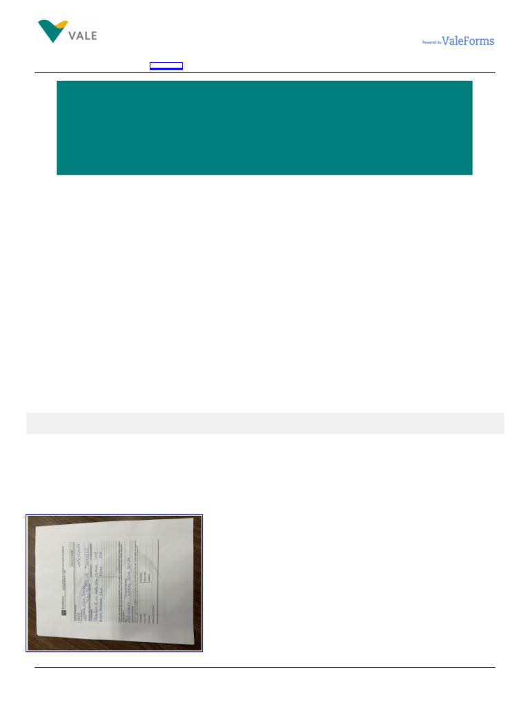 ValeForms Form Self Screening | PDF