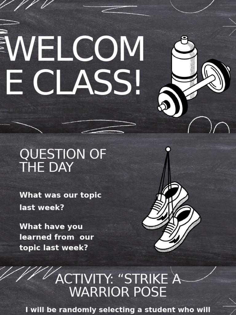 Welcome Class! | PDF