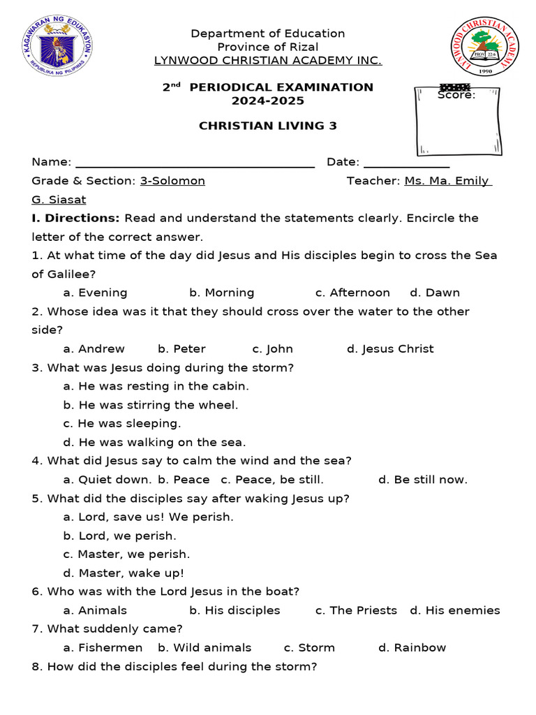 CL 3 | PDF | Jesus | Disciple (Christianity)