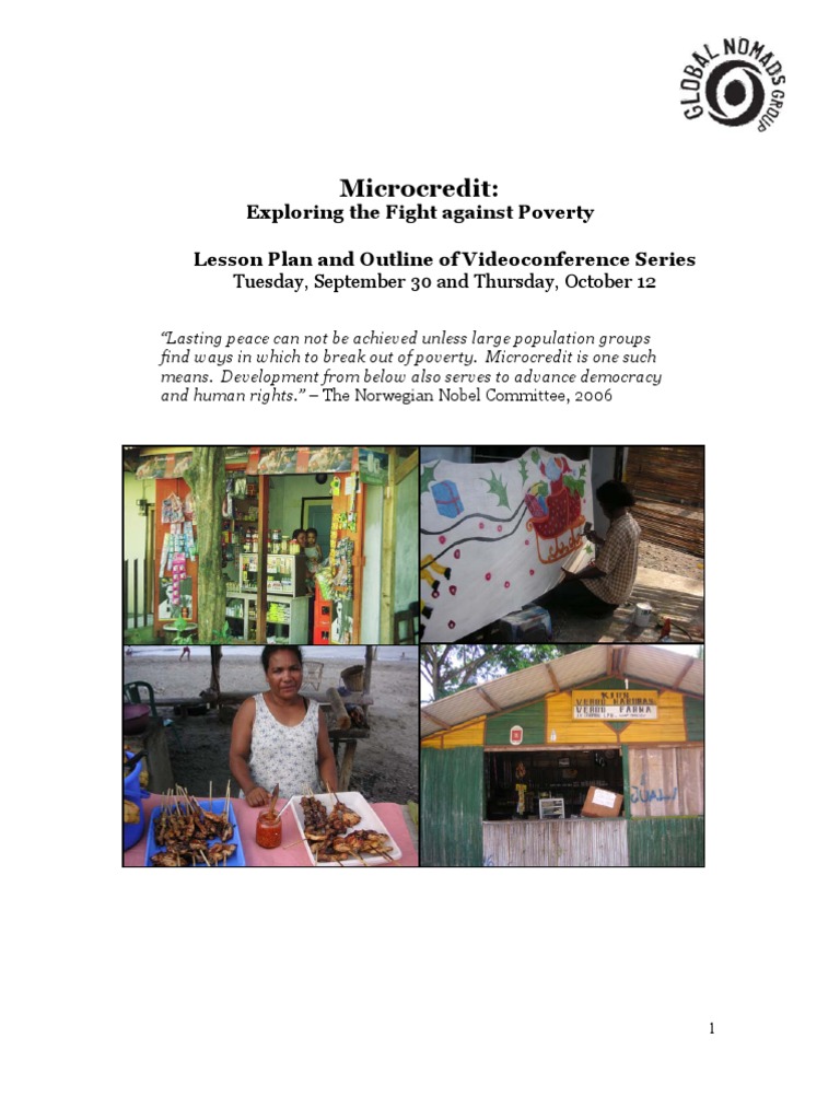 Microcredit's Role in Poverty Alleviation | PDF