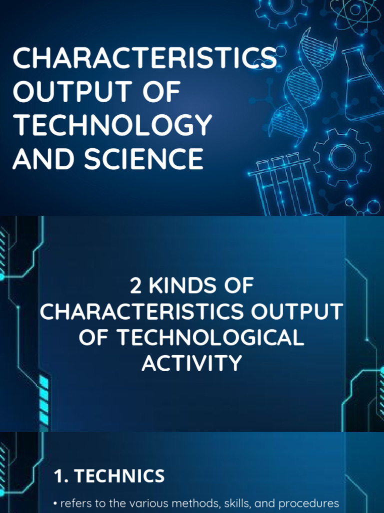 Tech & Science: Outputs Explained | PDF