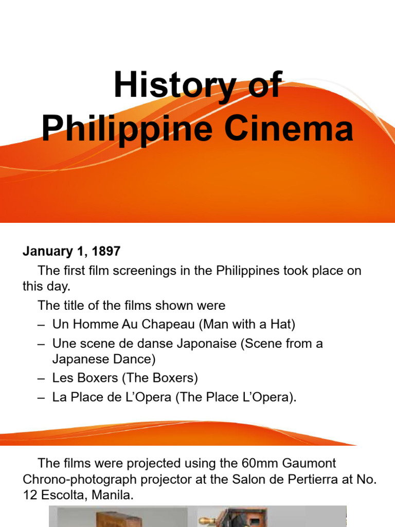 Evolution of Philippine Cinema History | PDF