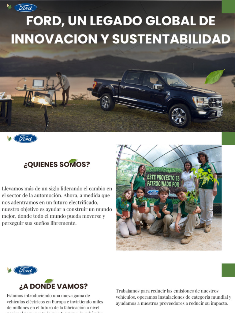 Ford: Innovación y Sustentabilidad 2035 | PDF | Energía renovable ...