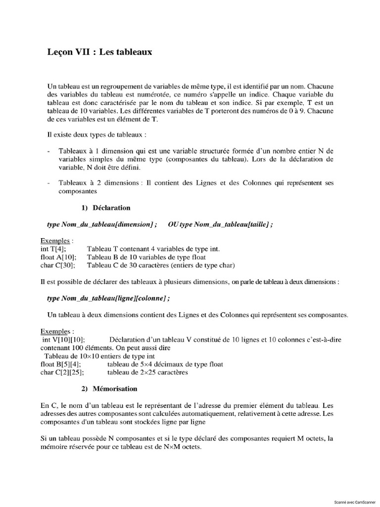 Cours Langage 14.05-1 | PDF