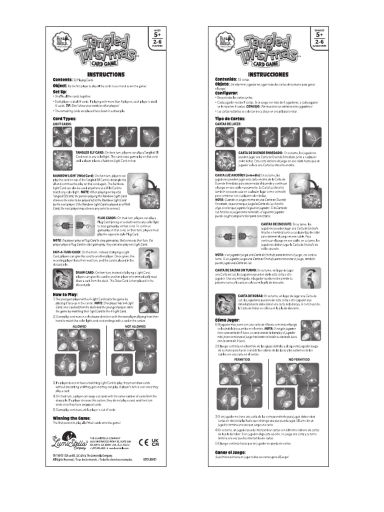 TANGLED TWISTMAS - Game Instructions | PDF