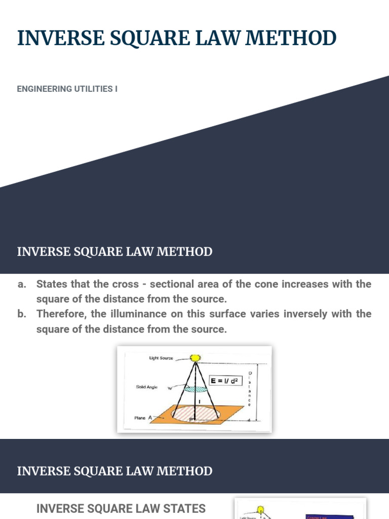 Inverse Square Law of Illumination | PDF