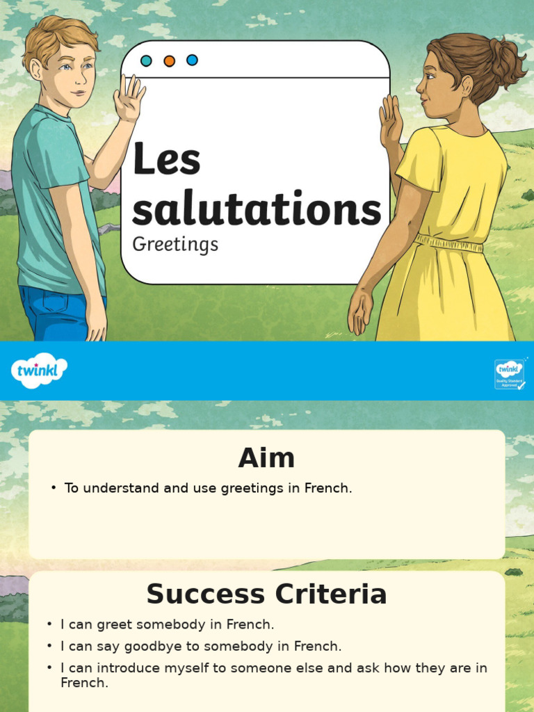 French Greetings Presentation | PDF