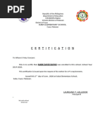 Certificate of Undertaking | PDF