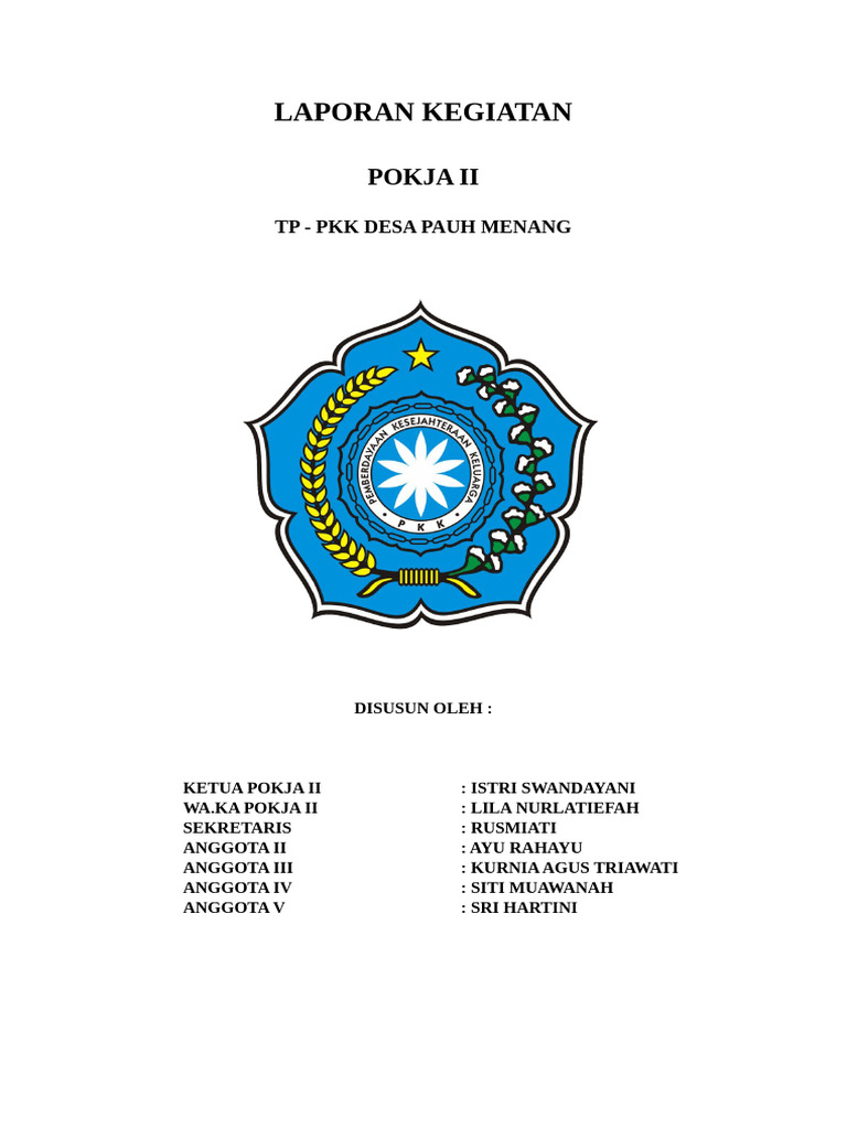 1 - LAPORAN KEGIATAN POKJA II | PDF
