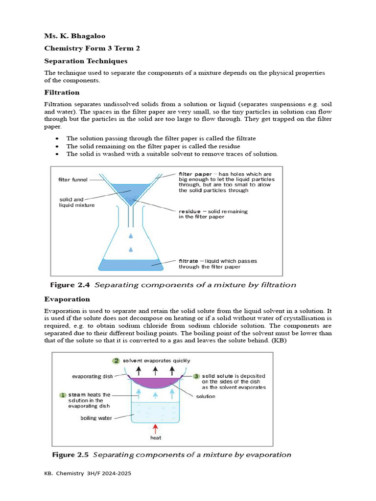 Separation Techniques | PDF | Boiling | Distillation
