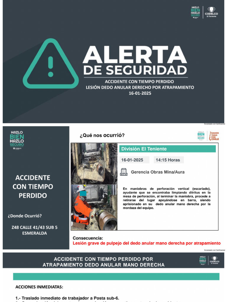 Alerta de Seguridad 16-01-2025 Accidernte CTP | PDF