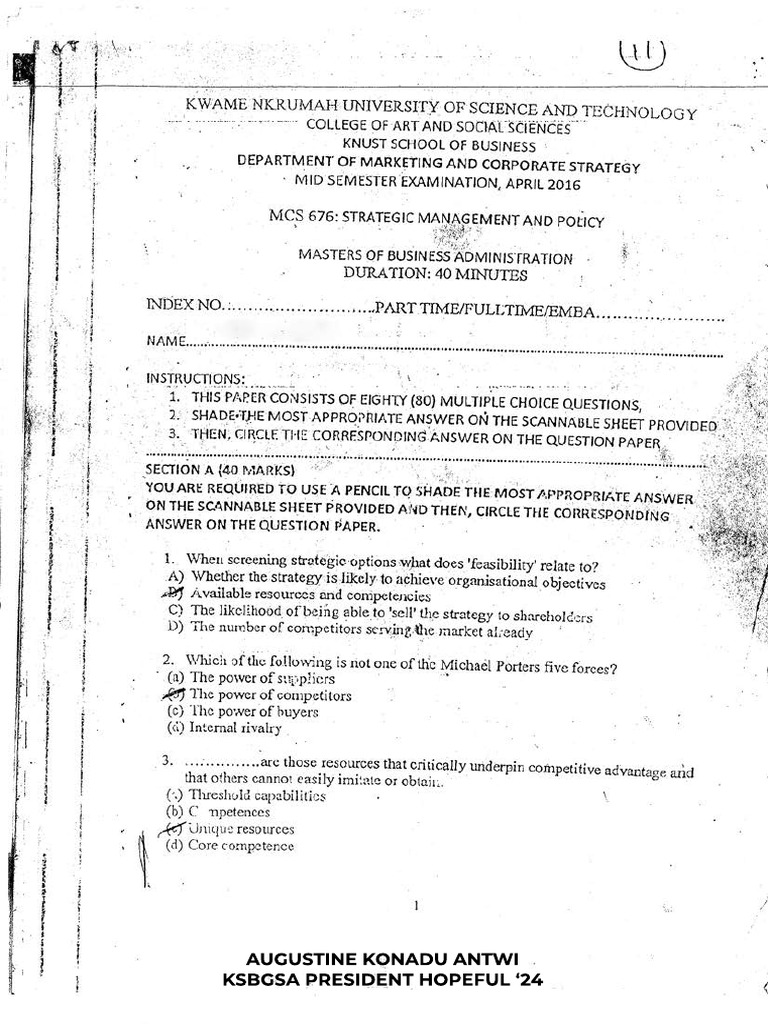 Augustine Konadu Antwi for KSBGSA 2024 | PDF
