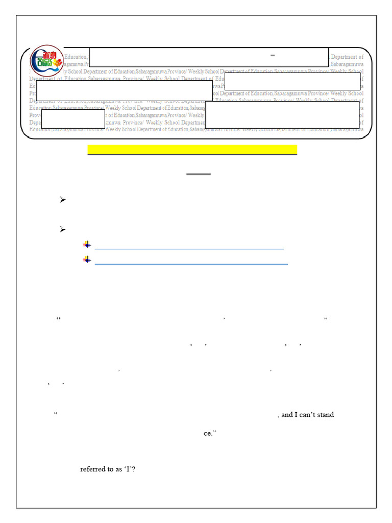 English Literature - Sep 5th | PDF