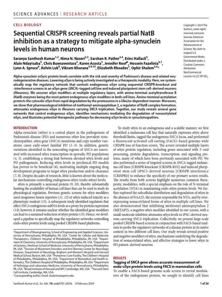 Sciadv Adj4767 | PDF | Gene Expression | Biochemistry