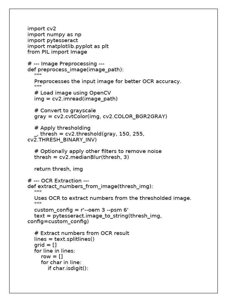 Sorce Code .Py | PDF | Optical Character Recognition | Algorithms