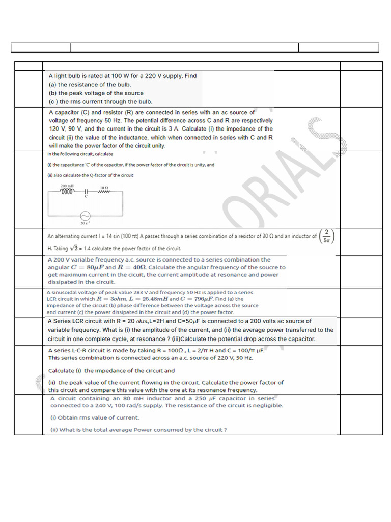 07.alternating Current DPP 04 | PDF
