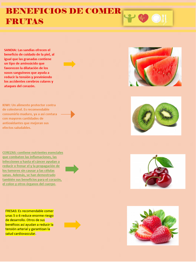 Beneficios Saludables de Frutas Comunes | PDF