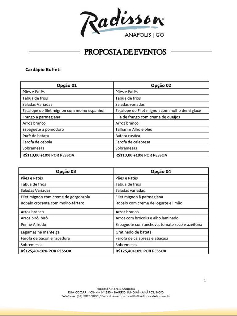 RAPS-Cardapio Buffet 2024 | PDF | Culinária mediterrânea | Culinária ...